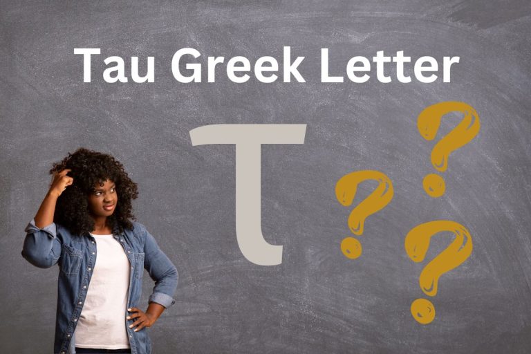 Tau Greek Letter: Investigating This Symbol - SymbolScholar